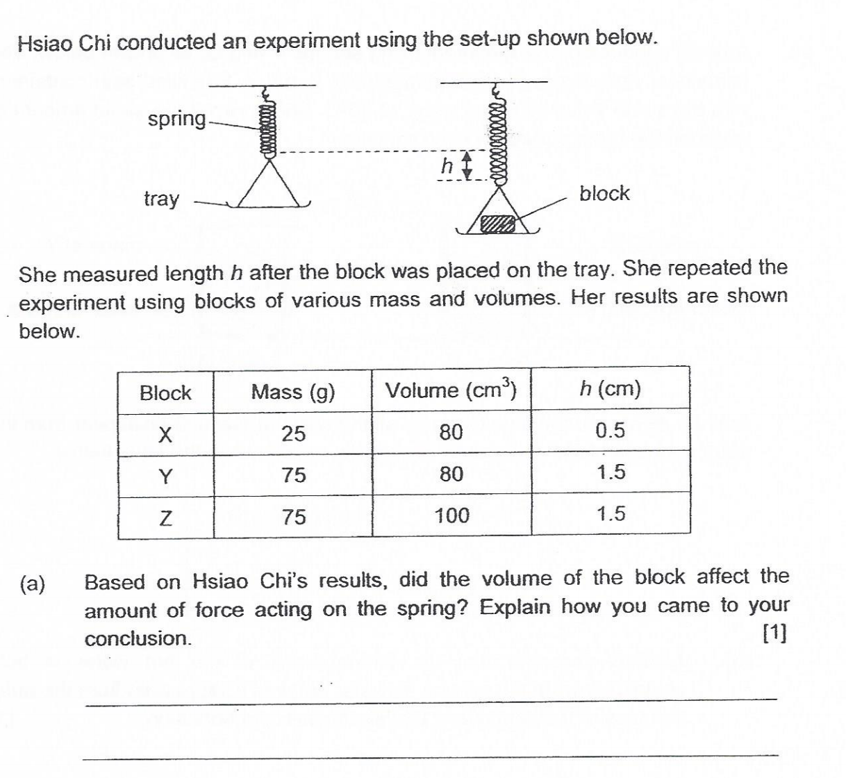 PSLE SCIENCE structured questions answering technique – "What is the ...
